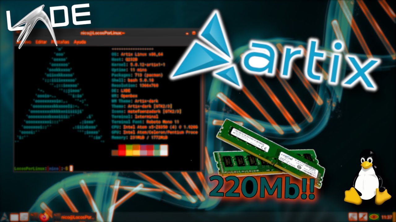 Artix - Un Arch con openrc muy ligero - YouTube