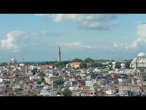 Galata Kulesi'nden Muhteşem Eski İstanbul Manzarası