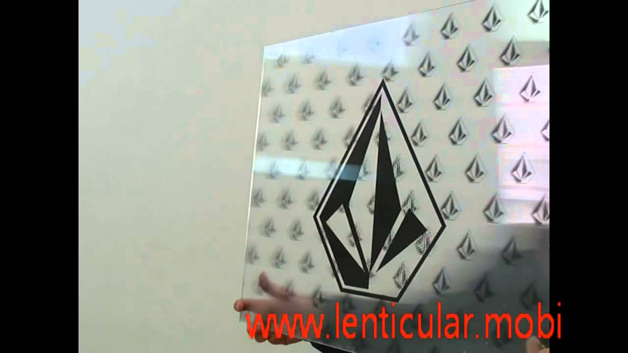 New lenticular printing technology - YouTube