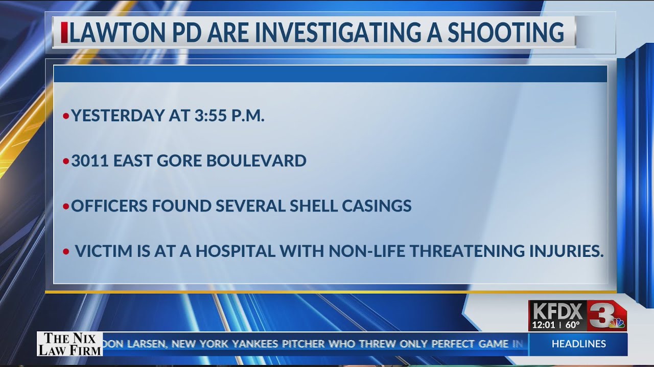Lawton PD investigate shooting - YouTube