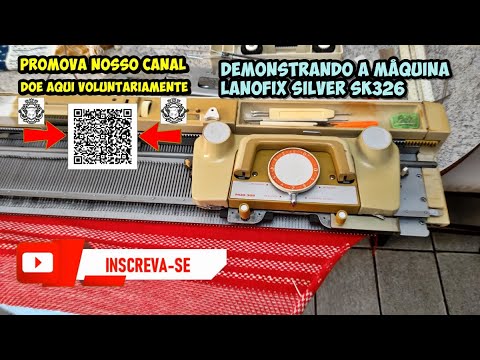 Demonstrando a Máquina Lanofix Silver Sk326 com Cartela e Acessórios ...