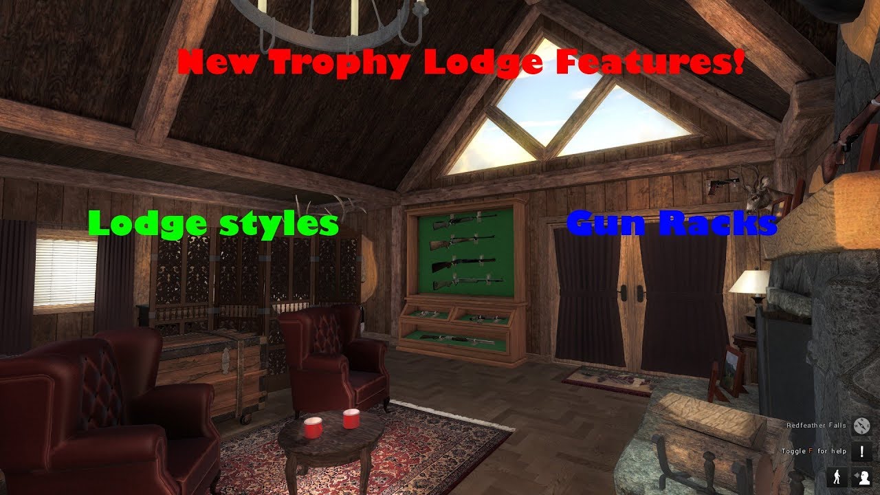 theHunter first look: New Trophy Lodge Features - Gun Racks and Lodge ...