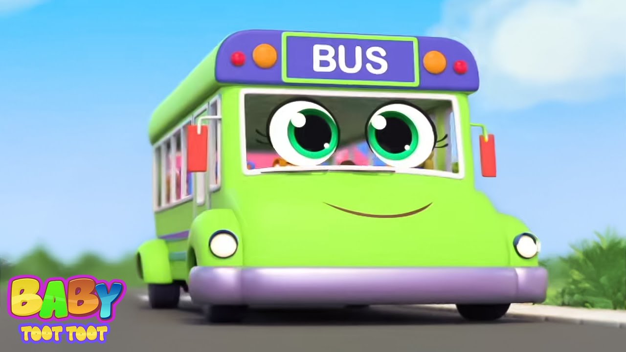 Wheels On The Bus, Popular Nursery Rhymes & Kids Songs, Baby Toot Toot ...