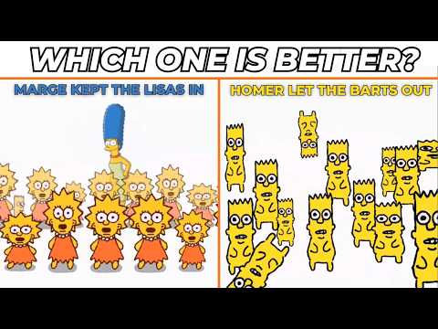Marge Kept The Lisas In Vs Homer Let The Barts Out