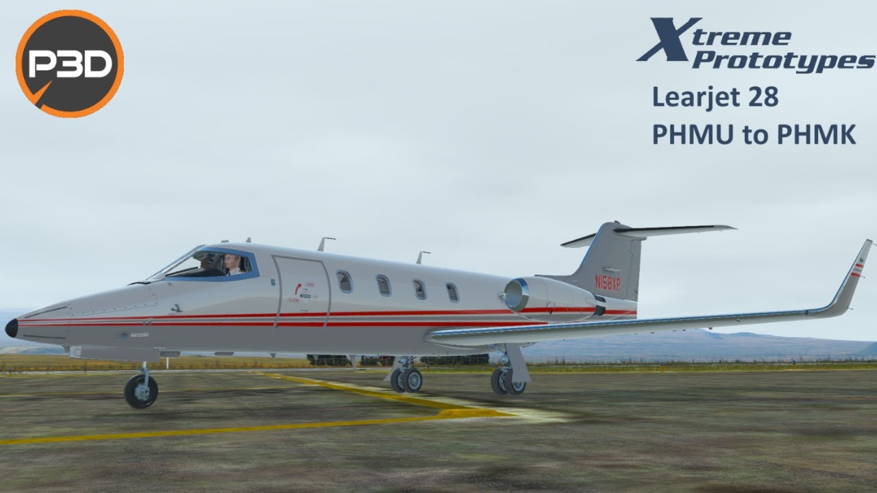 Xtreme Prototypes Learjet 28 | Prepar3d V5.4 | PHMU to PHMK - YouTube