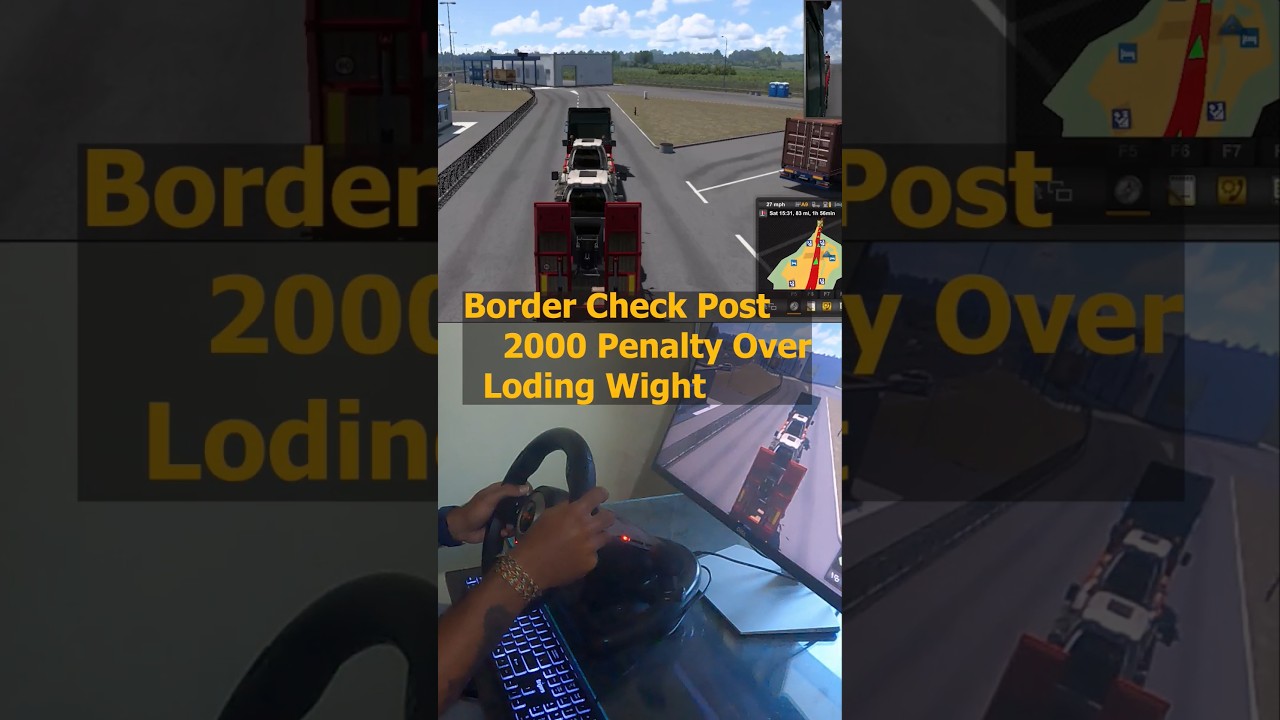 Border Check Post 2000 Penalty #eurotrucksimulator2 #truckgamevideo # ...