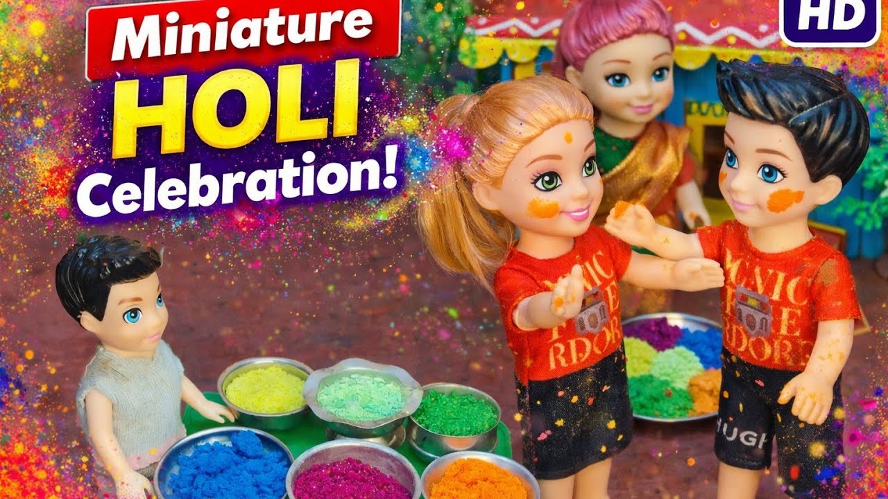 Miniature Holi Celebration | Mini food cooking | Tiny cooking ...