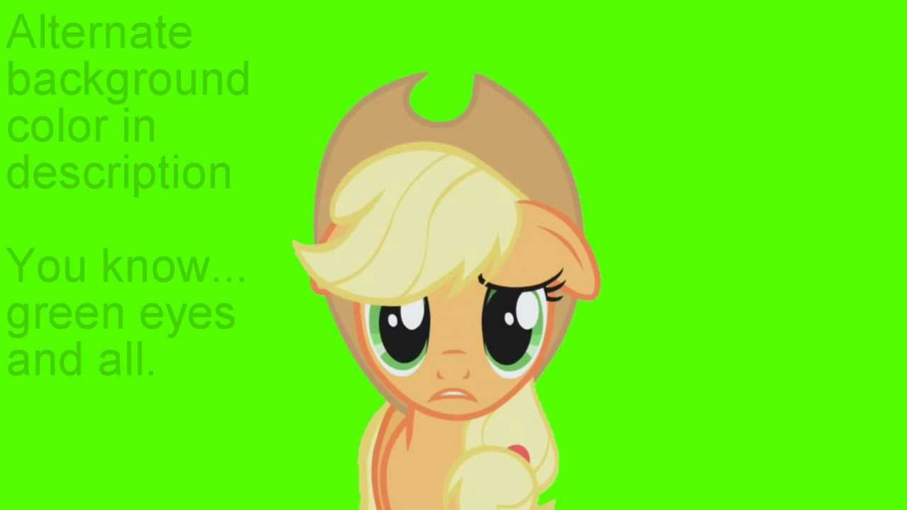 Applejack *Gulp* - Green Screen Ponies - YouTube