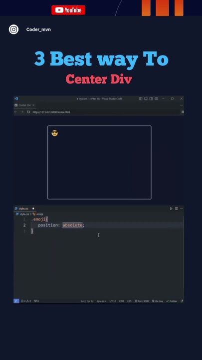 Mastering Css 3 Easy Ways To Center Your Element Shorts Short Shortvideo Youtubeshorts