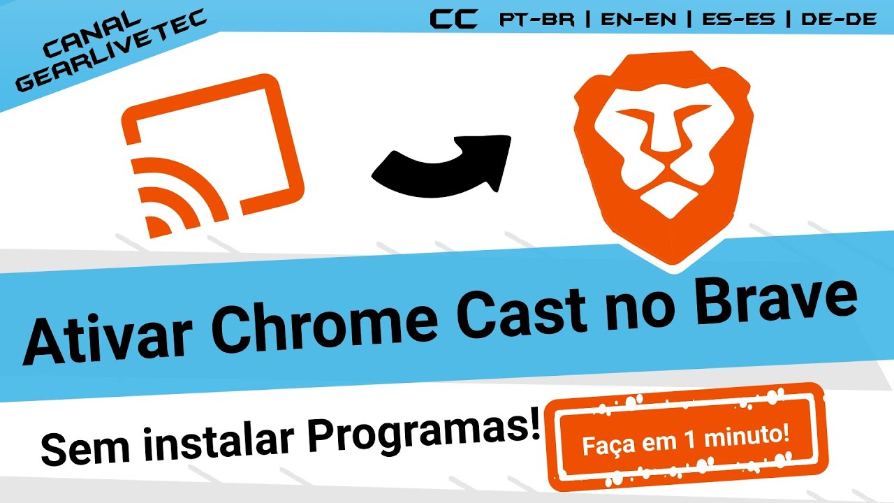 Como Ativar Chrome Cast no Navegador Brave - YouTube