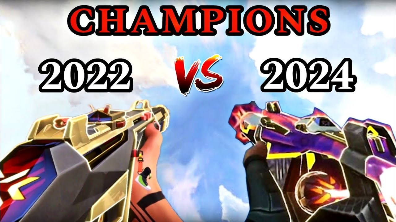 VALORANT - New Champions 2024 Phantom Vs Champions 2022 Phantom | Champions Phantom Comparison ...