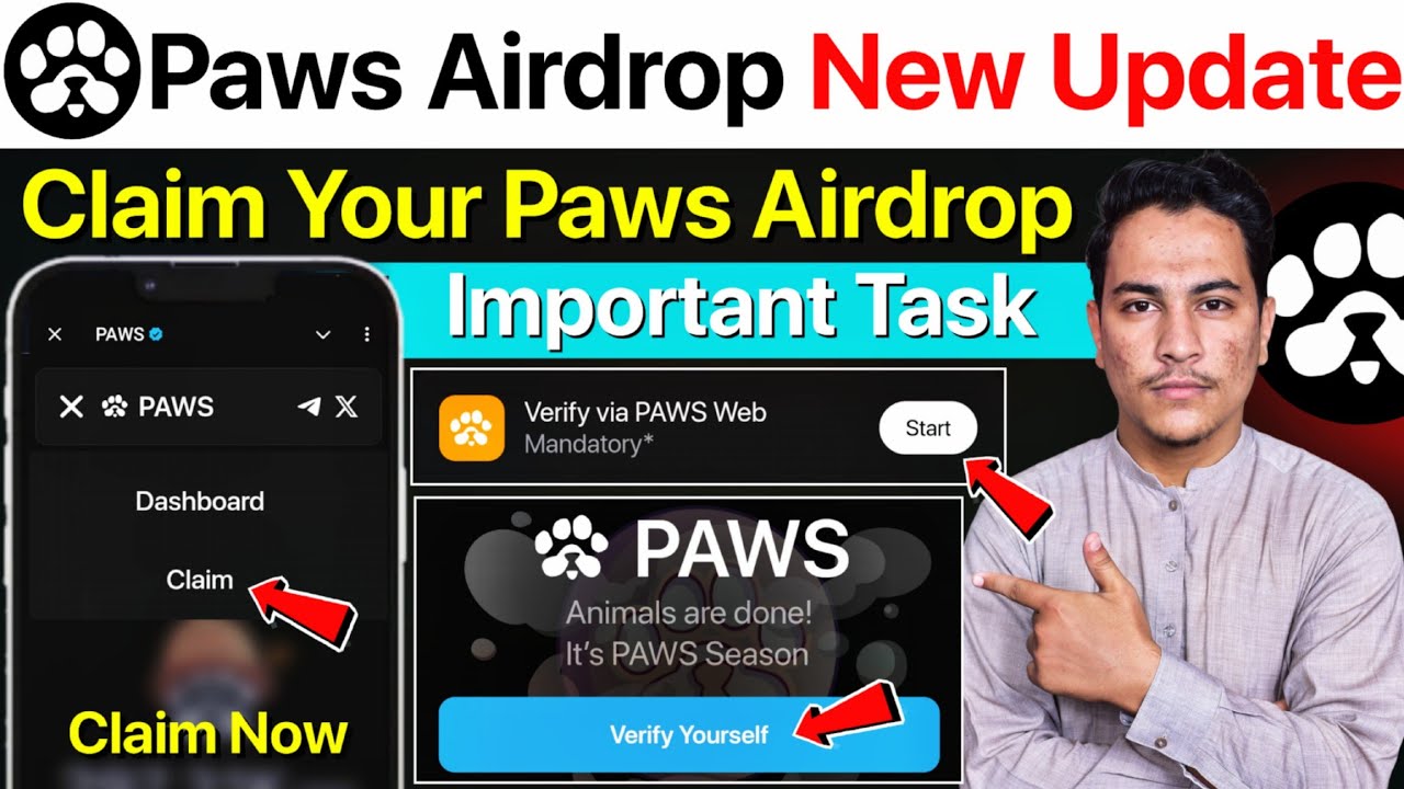PAWS Airdrop New Update | Paws verify yourself | Paws verify via PAWS ...
