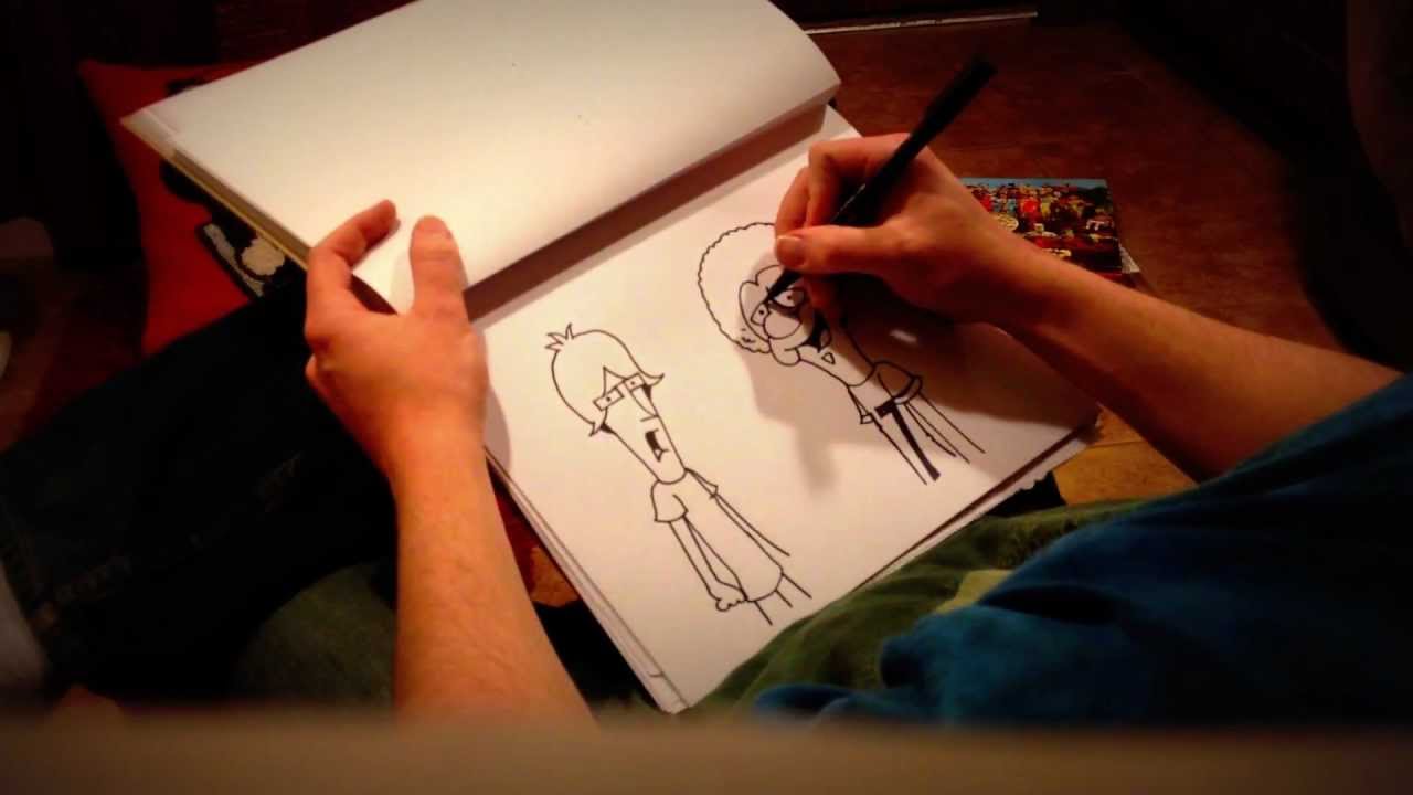 How To Draw Cartoons with Pine Vinyl Comics! - YouTube