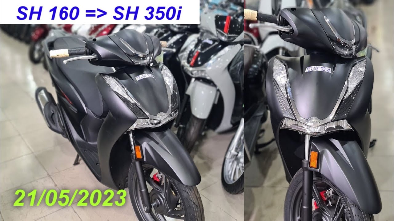 Cận cảnh SH 160 PB Đặc Biệt lên SH 350i màu Đen nhám cực chất + giá bán ...