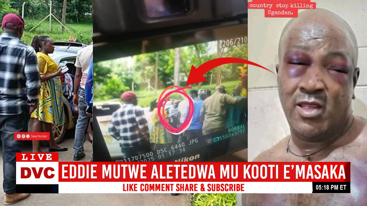 EDDIE MUTWE ALEETEDWA MU KOOTI E'MASAKA NGA AWENYERA - YouTube