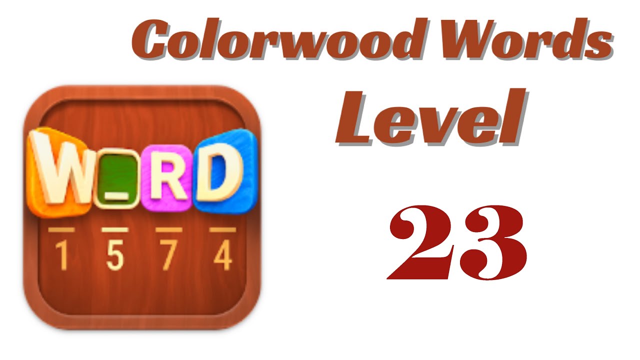 Colorwood Words Level 23 Answers | Colorwood Words - Cryptogram - YouTube