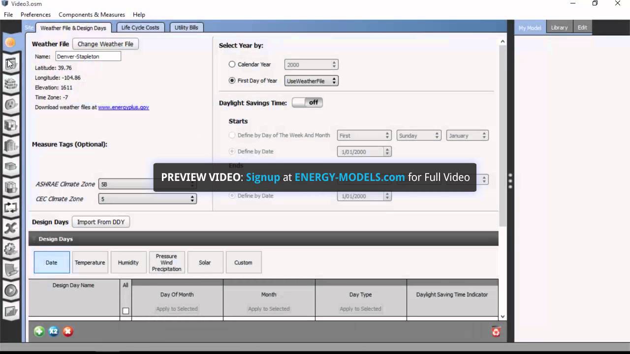 4 - Managing Schedules in OpenStudio - YouTube