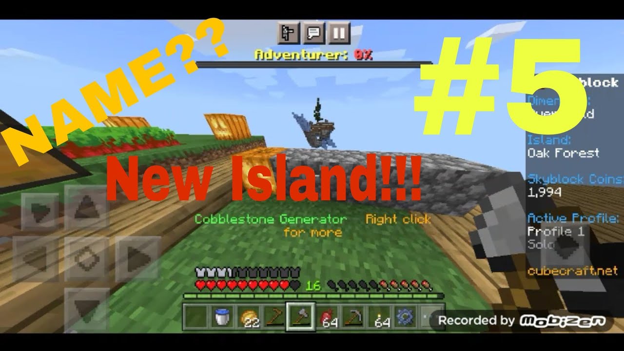 I unlocked a new ISLAND in minecraft cubecraft skyblock.Ep-5.#minecraft ...
