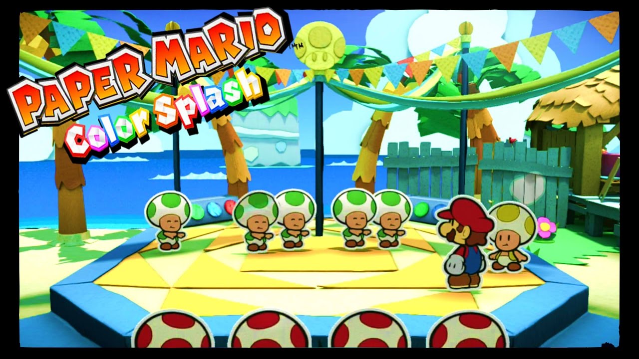 The Infamous Toad Shuffle! | Paper Mario Color Splash - Part 10 - YouTube