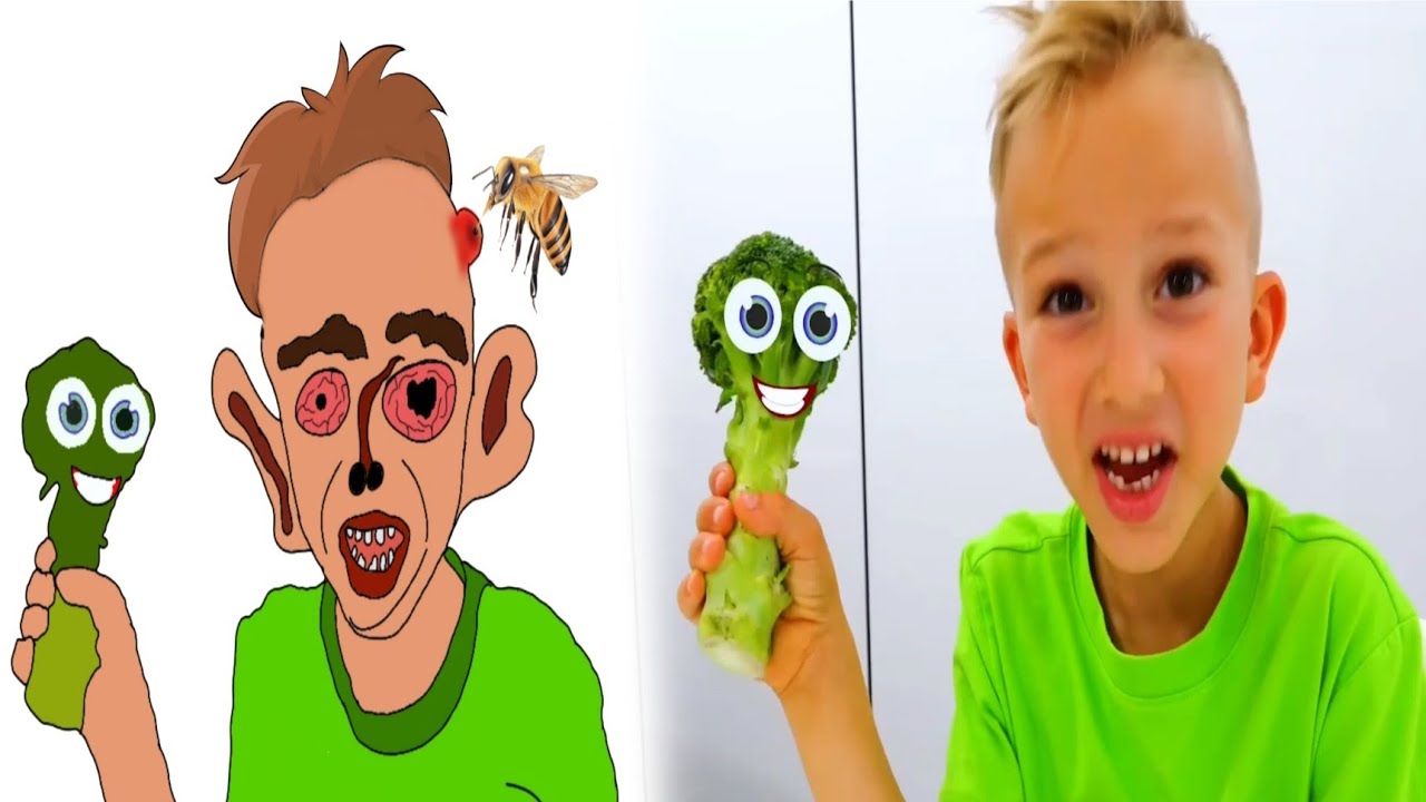 Do you like Broccoli Drawing Funny Art Meme 🎨 😂 🤣 || Draw Art Meme Kids ...