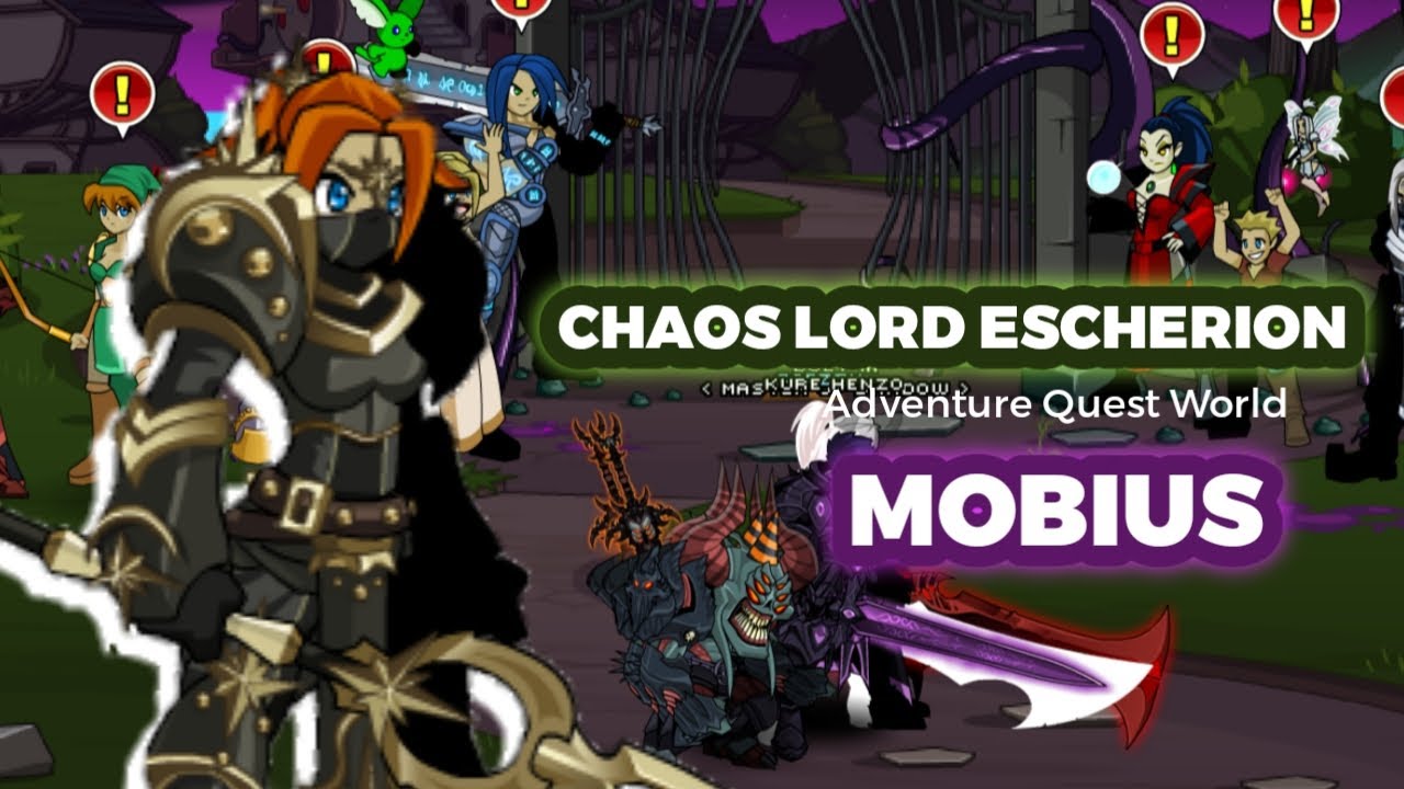 CHAOS LORD ESCHERION : MOBIUS 1 (AQW Story Mode : The 13 Lords of Chaos ...