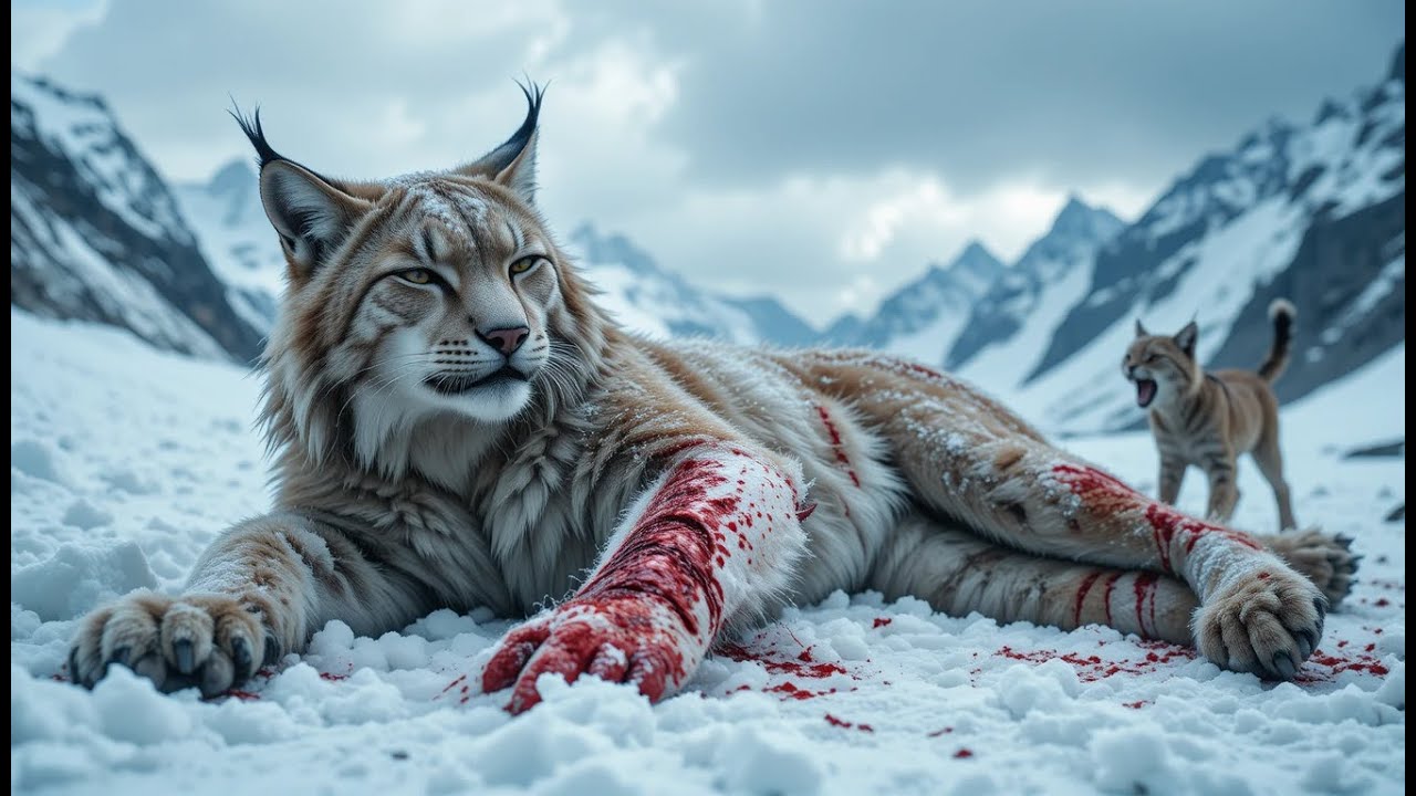 ️🐾 Snowy Mountain Rescue – A Lynx Trapped in an Avalanche 🆘🚨- Can it be ...