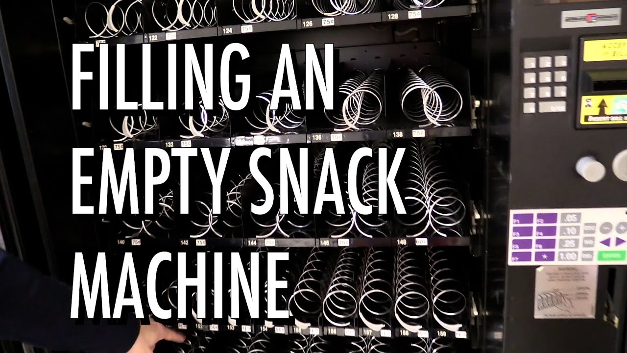 How to Fill an Empty Snack Machine - YouTube