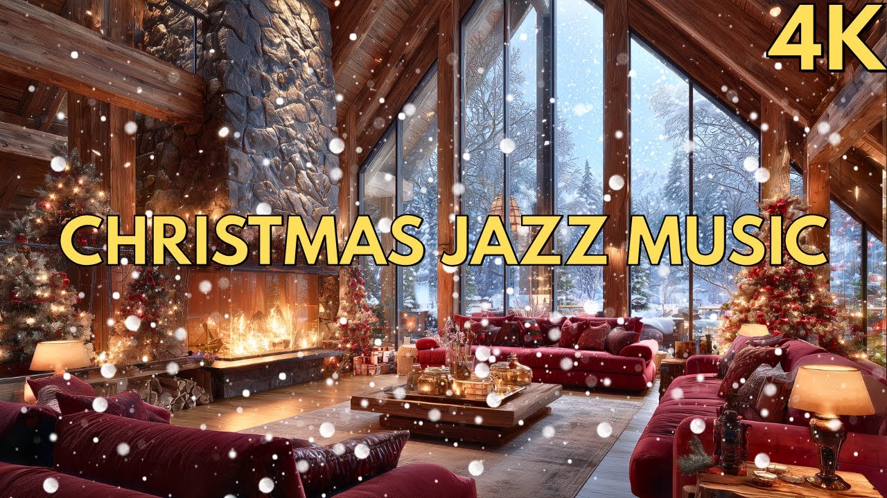 Fireplace Instrumental Christmas Music 🔥 Relaxing Holiday Music 🎄 ...