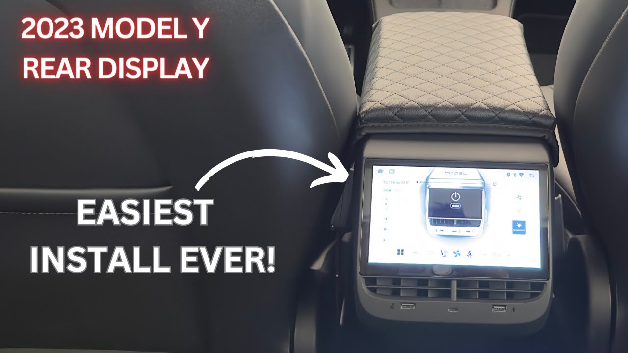 Tesla Model Y 2023 New Rear Climate Control Display Upgrade #tesla # ...