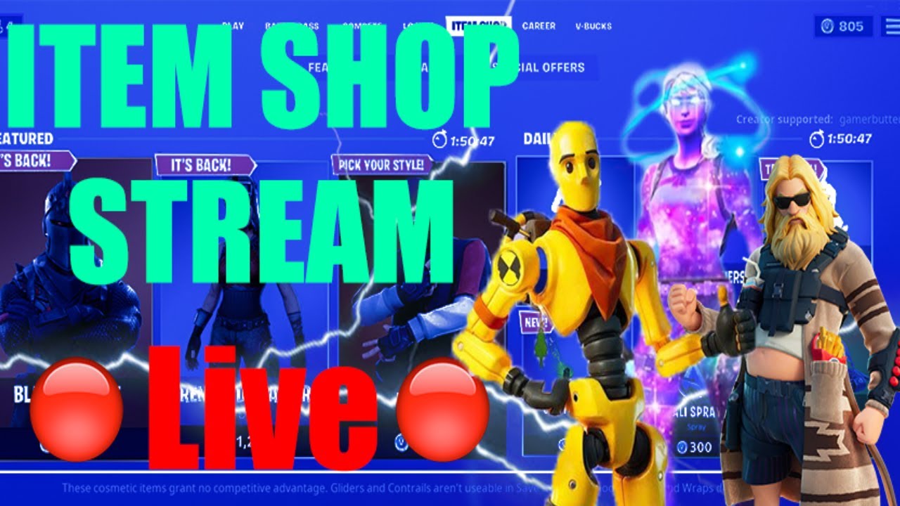 🔴LIVE🔴 Fortnite Item Shop Countdown [August 11th, 2020] Road to 950Subs ...