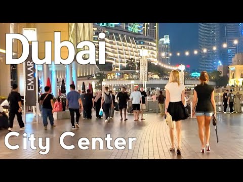 Dubai [4K] Amazing Downtown Dubai, City Center Walking Tour 🇦🇪