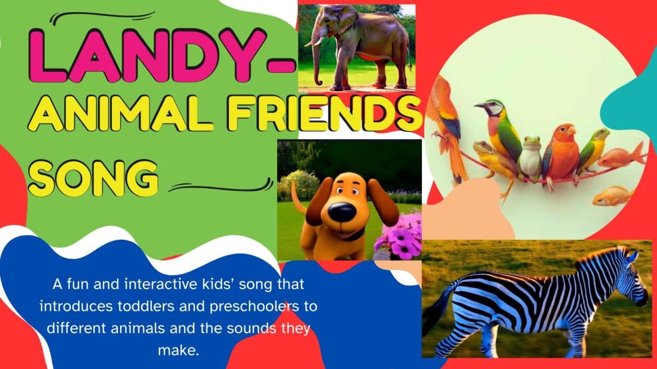Landy Animal Friends Song | Toddler Fun Learning | Animals and sounds ...
