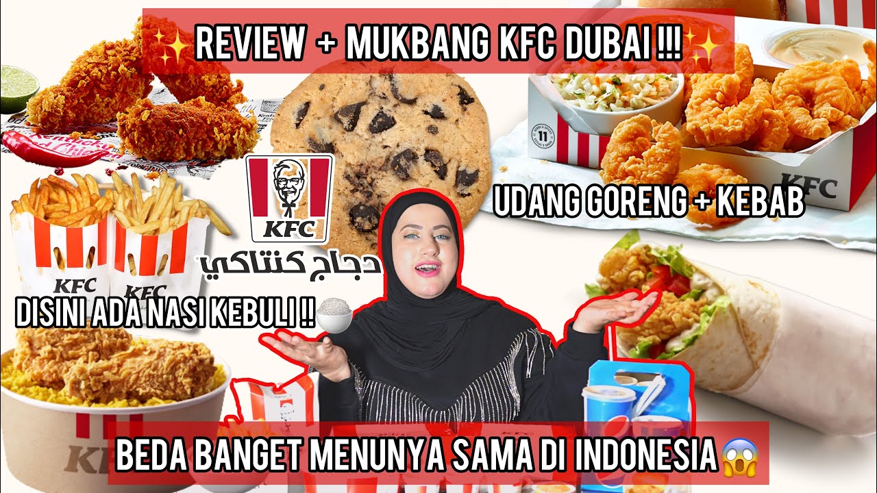 REVIEW + MUKBANG MENU KFC ARAB ‼️ DARI UDANG GULING SAMPAI NASI KEBULI ...