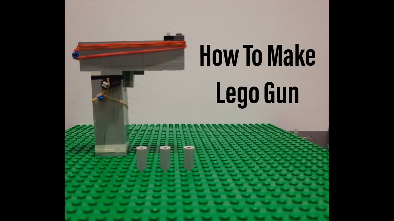 How to make a lego gun [no technic pieces] - YouTube
