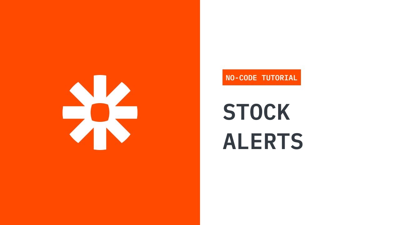 Create Email Stock Alerts In Zapier: No-Code Tutorial - YouTube