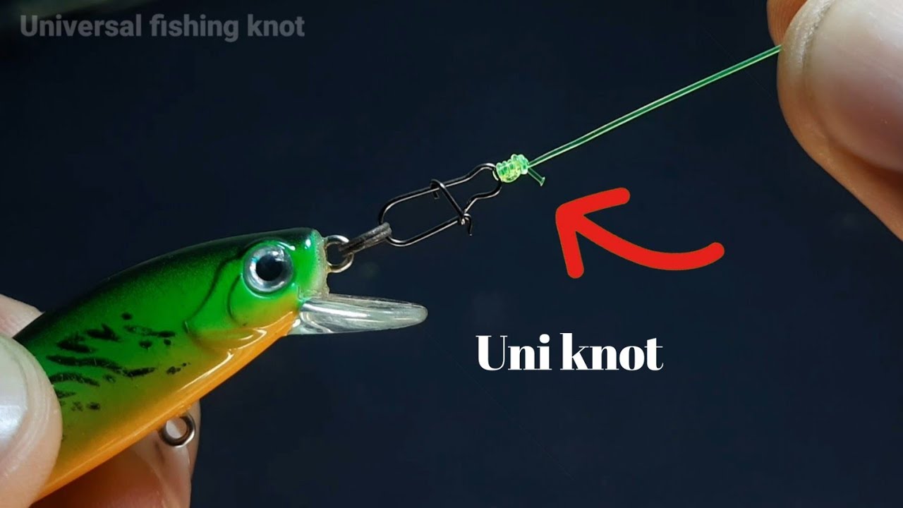 How to make a uni knot for lure and snap - YouTube