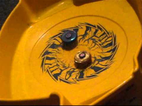 Beyblade Battles Lighting LDrago Vs. Galaxy Pegasus