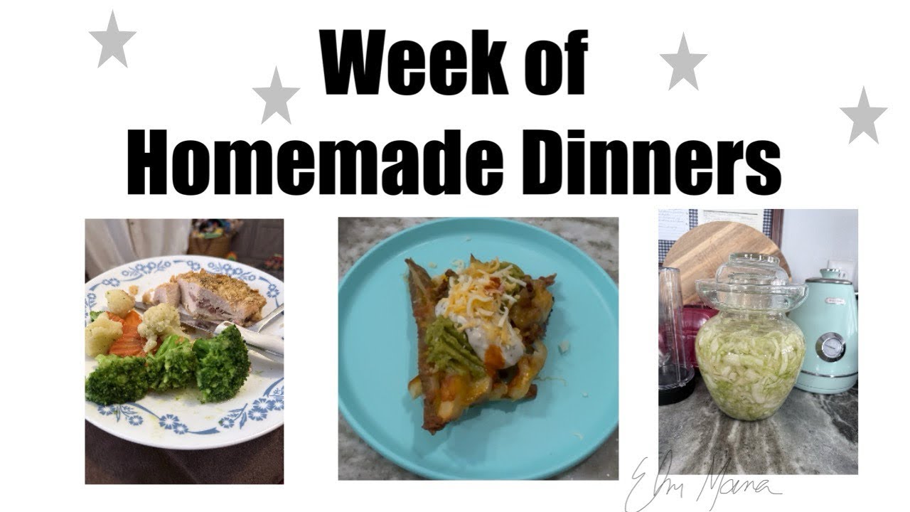 Homemade dinners for a week as a family of 3! - YouTube