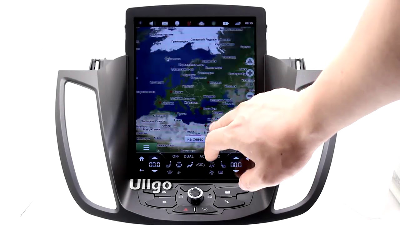 10.4 inch Vertical Android Car Head Unit for Ford Kuga - YouTube