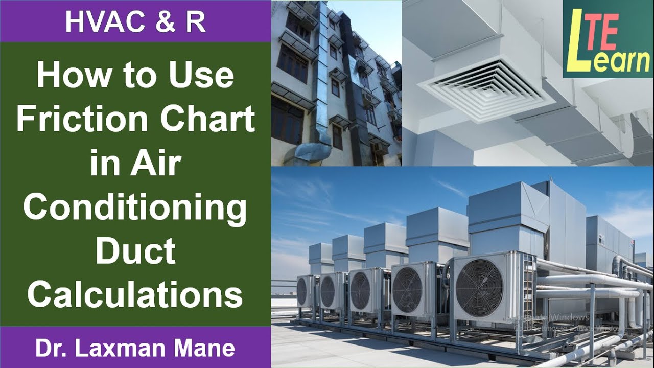 How to Use Friction Chart in Air Conditioning Duct Calculations - YouTube