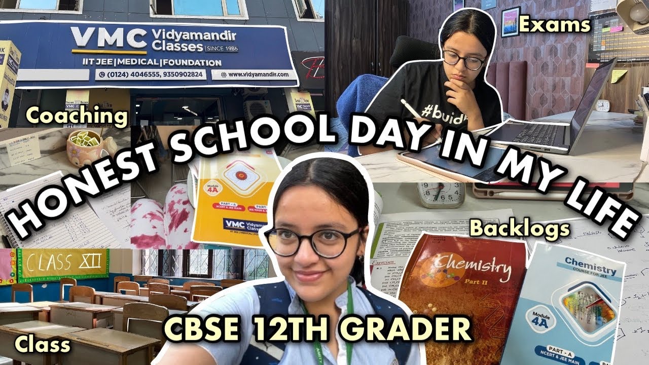 A SCHOOL + COACHING DAY IN MY LIFE *CBSE 12TH GRADER* 😩 - YouTube