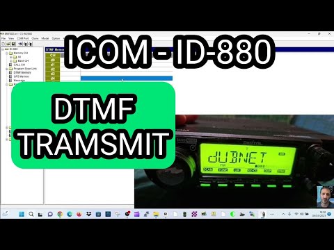 ICOM ID-880 - DTMF ,ON RADIO or USING SOFTWARE - YouTube
