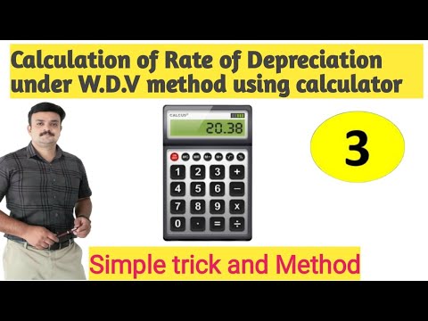 Calculation of rate of depreciation under Written down value method ...