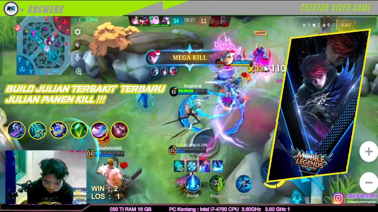 JULIAN ITEM BARU = SAKIT BANGET - BUILD JULIAN TERSAKIT 2024 - GAMEPLAY ...