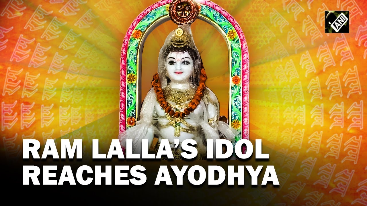 51-inch-tall Ram Lalla’s idol reaches Ayodhya - YouTube