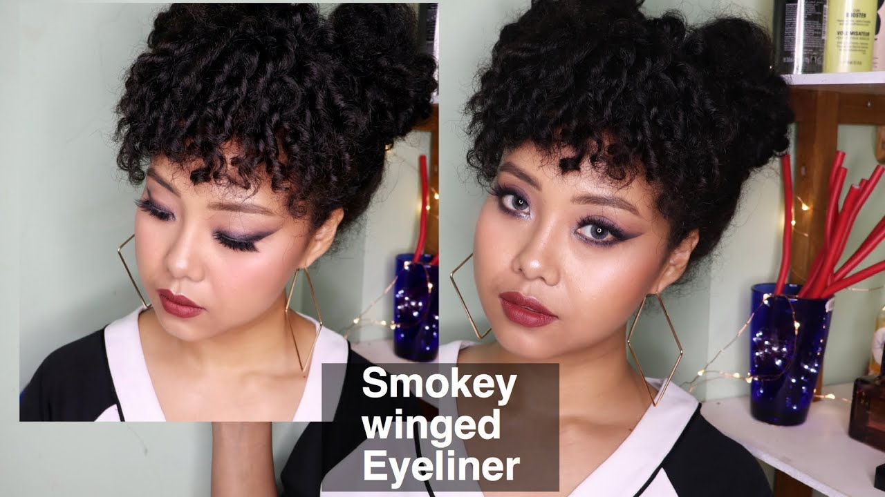 Smokey Winged Eyeliner makeup | Tutorial | DAYANI - YouTube