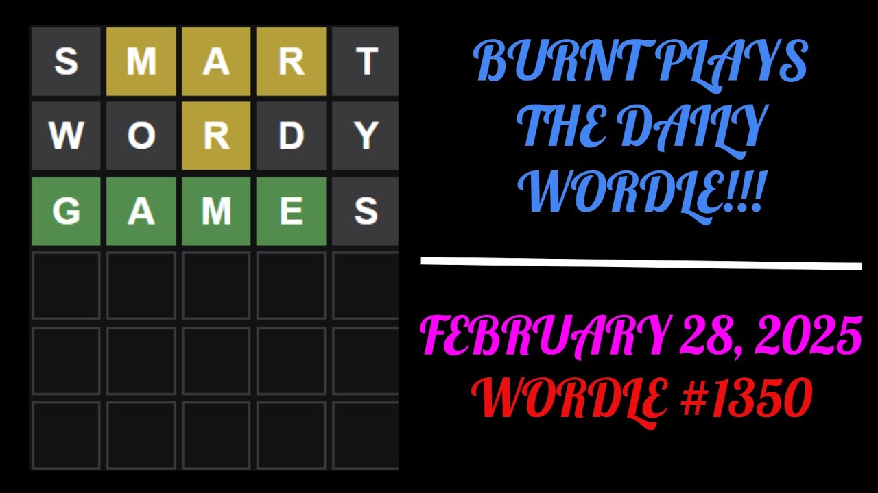 Wordle of the Day for 2/28/2025 Tips/Strategies And Answer | Wordle ...