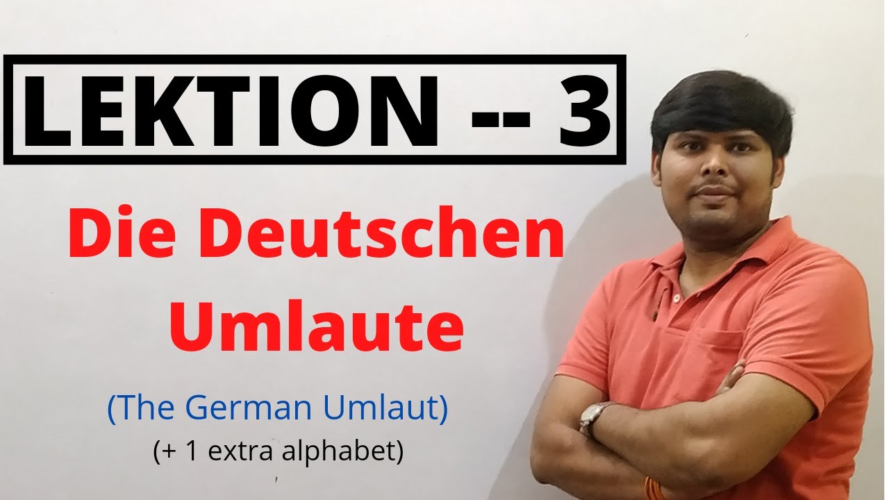 German Umlaute & German Special Letter Esset "ß" - YouTube