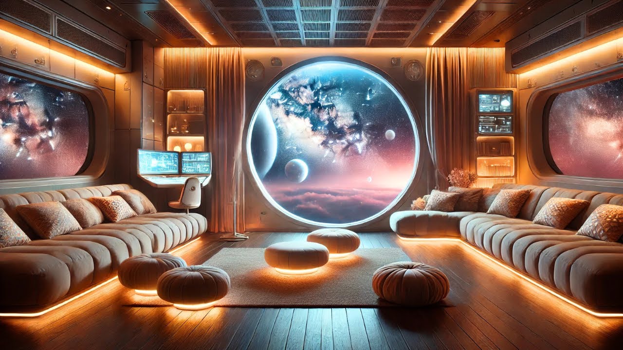 Sleep & Relax in a Cozy Space Station 🌌 | Chill Sci-Fi Ambience 🚀 - YouTube