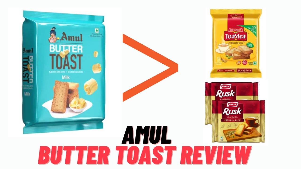 AMUL Butter Toast Review | Is it better than Britannia & Parle ? # ...